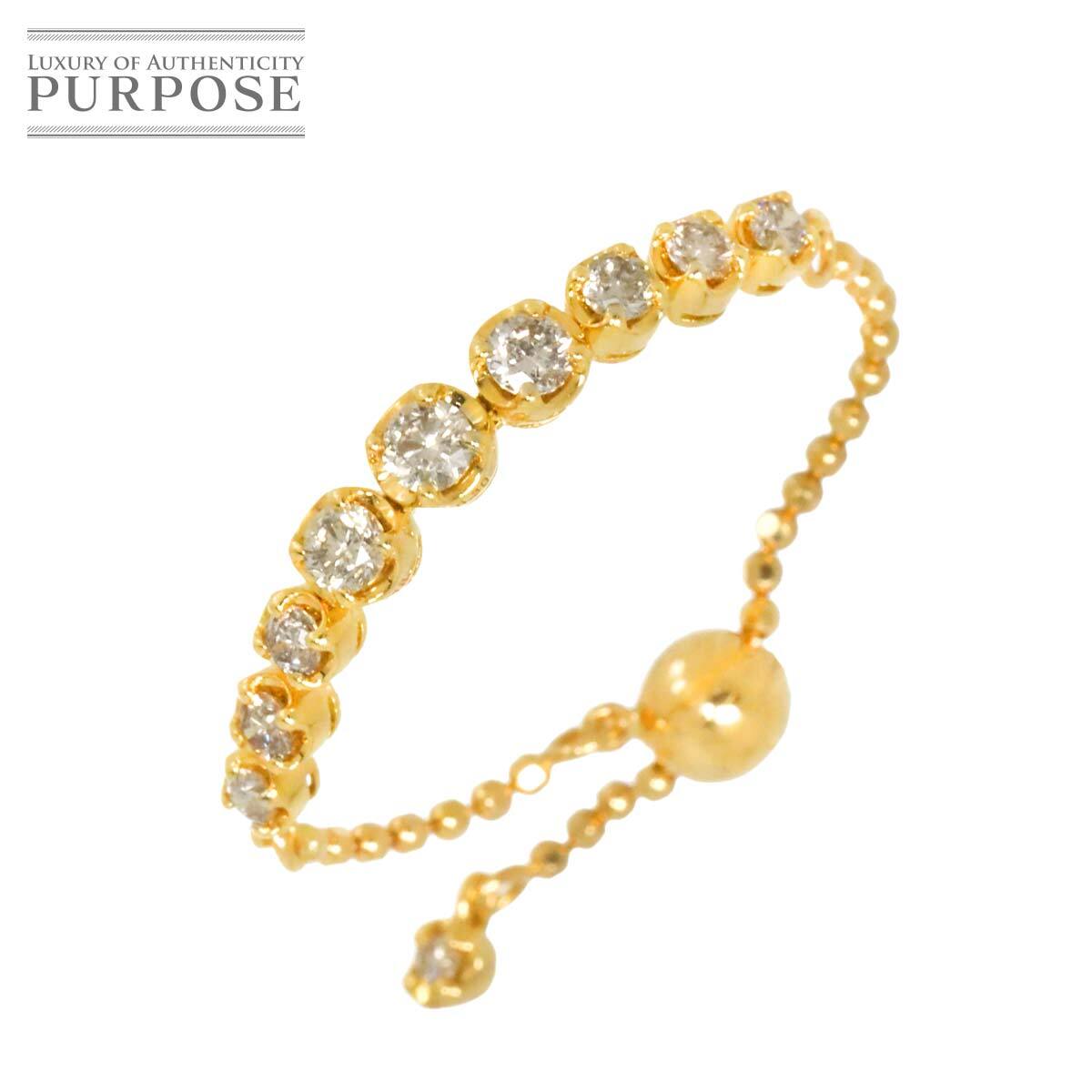 Yahoo!オークション - リング フリーサイズ ダイヤ 0.30ct K18 YG イエ...