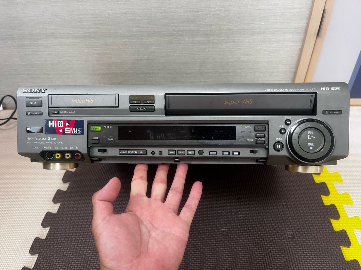 Yahoo!オークション - SONY WV-ST1 Hi8 /SVHS ダブルビデオデッキ ジャ...