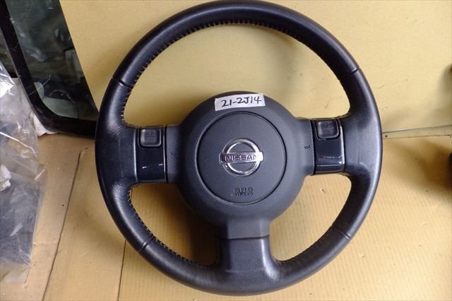 Yahoo!オークション - 日産 キューブ BZ11 H16年 純正ステアリング ハ...
