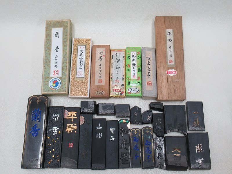 Yahoo!オークション - D1929 古梅園 墨運堂 呉竹 南松堂他 聖品 古松 ...