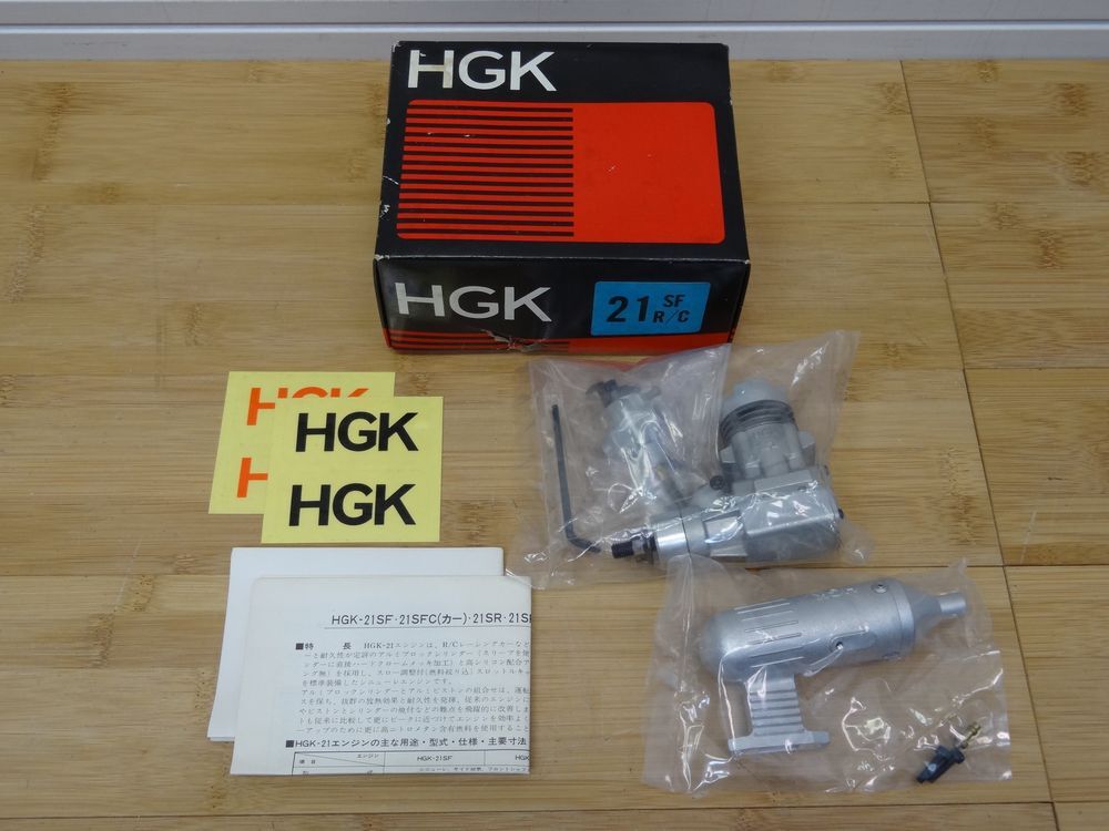 Yahoo!オークション - 現状品/動作未確認 HGK エンジン 21SF R/C ラジ...