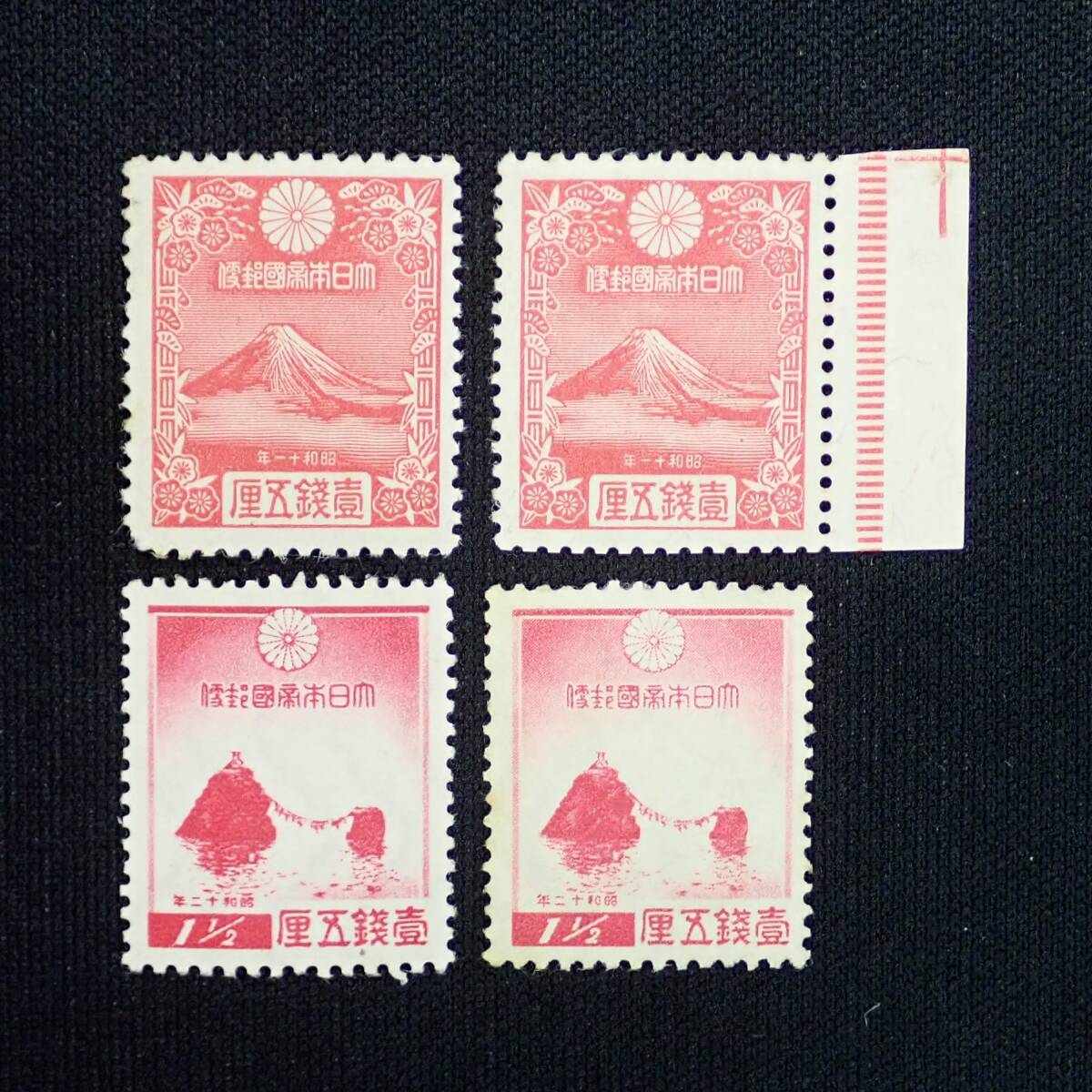 Yahoo!オークション - C108 バラ切手 年賀切手 11種各2枚 富士 二見ガ...