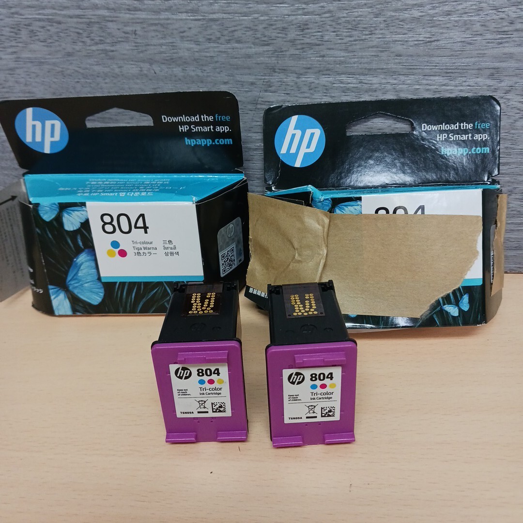 Yahoo!オークション - y071114k HP エイチピー【純正品】hp 804 カラー...