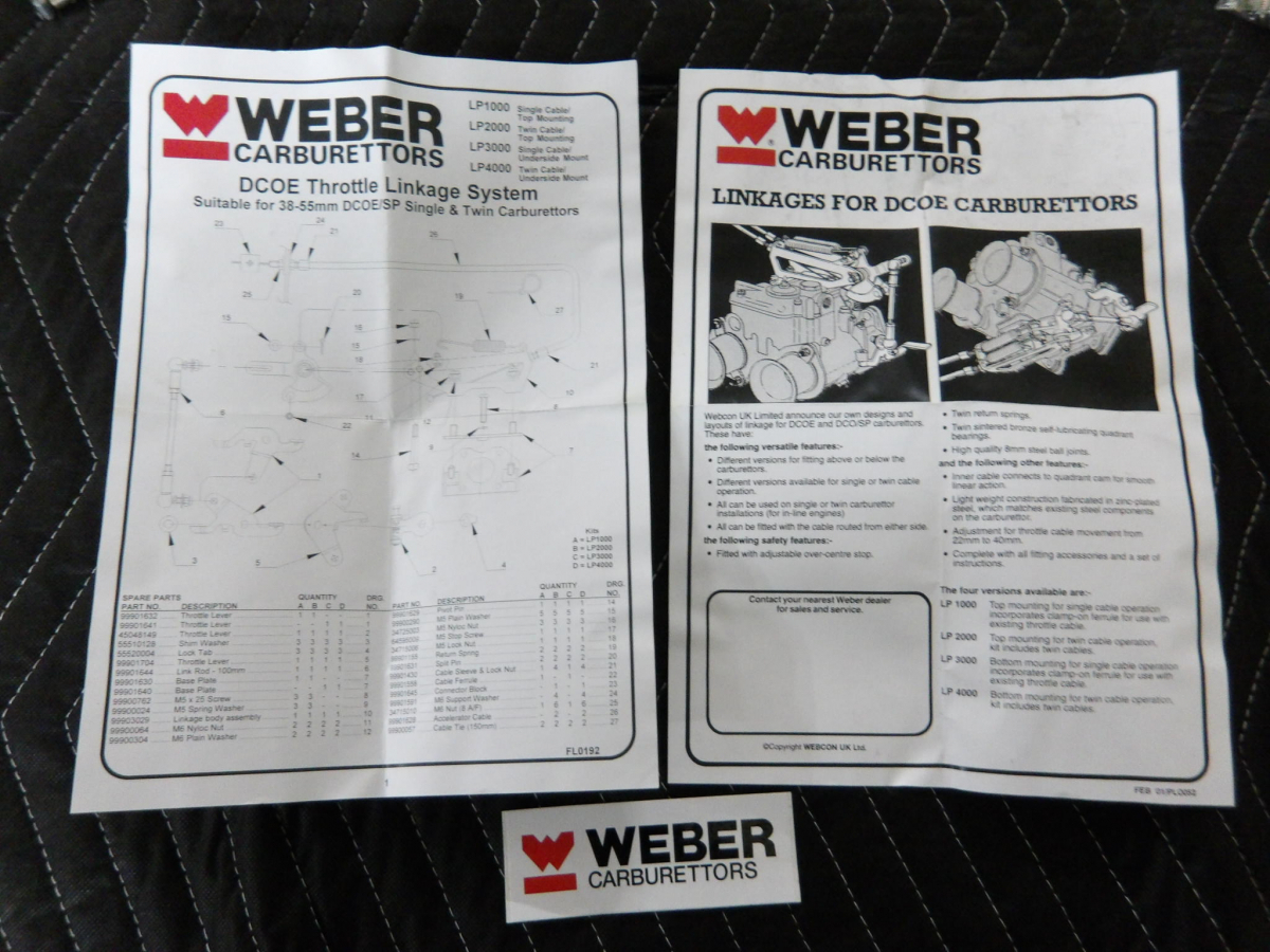 Yahoo!オークション - WEBER DCOE用 スロットルリンケージキット