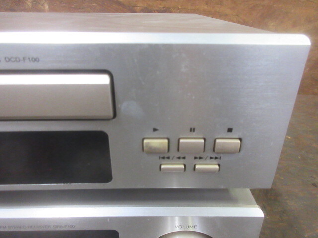 Yahoo!オークション - 即決【7】ミニコンポ DENON DRA-F100 DCD-F100 ...