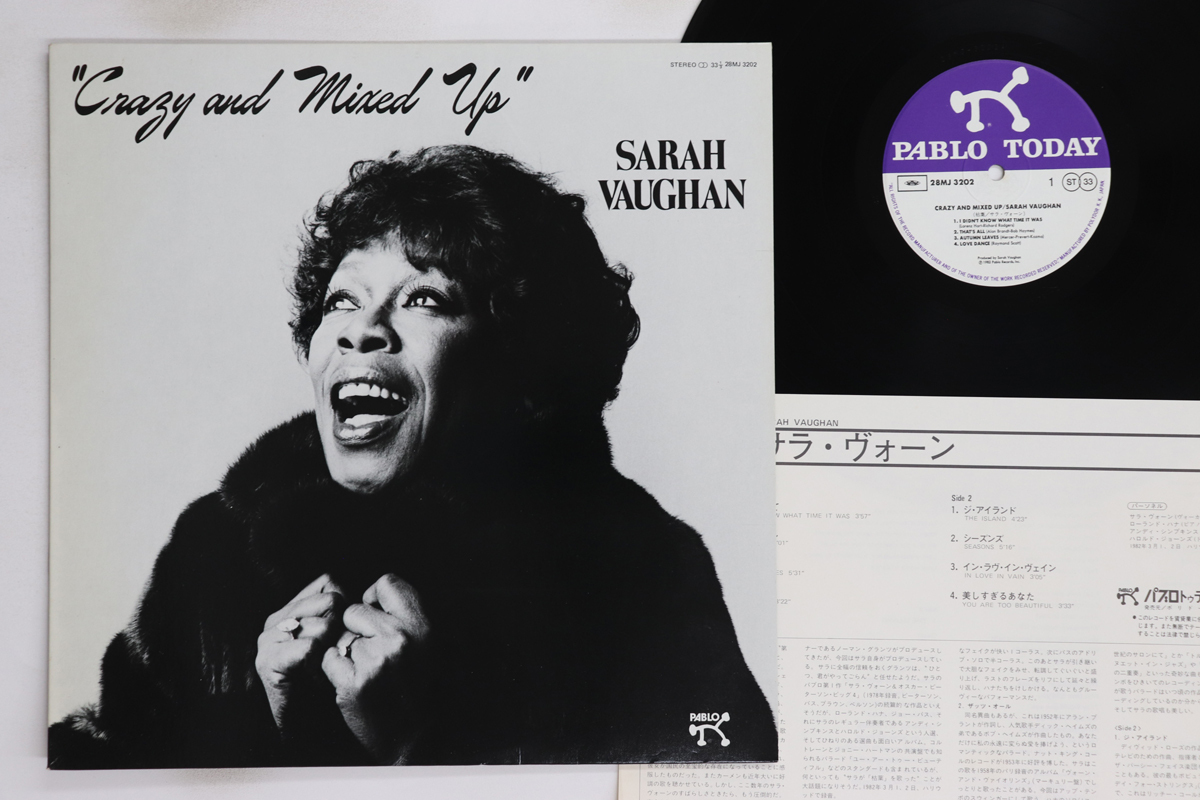 Yahoo!オークション - LP Sarah Vaughan Crazy & Mixed Up 28MJ3202 PA...