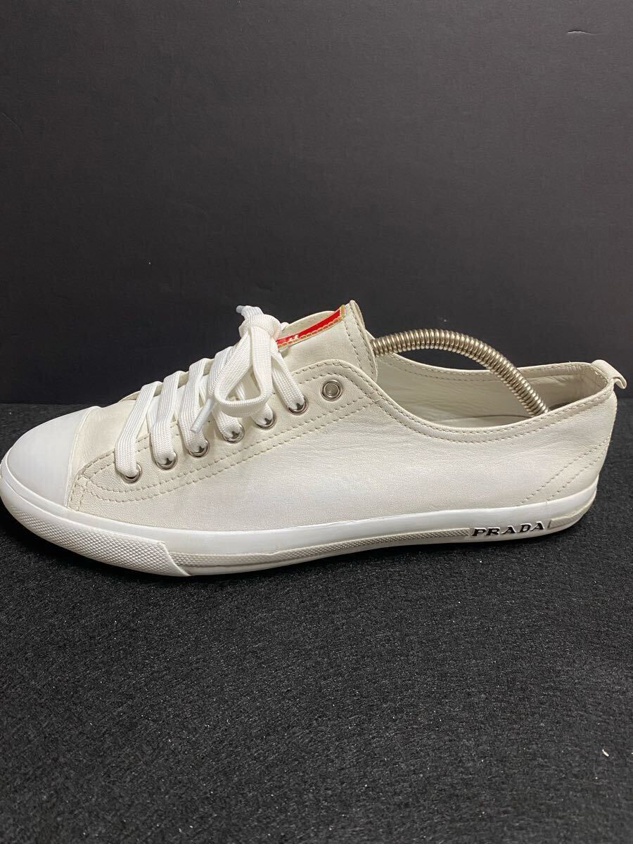 Yahoo!オークション - プラダ メンズ スニーカー ホワイト サイズ7 26c...