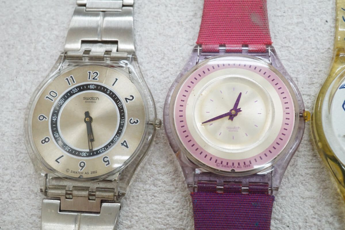 Yahoo!オークション - F581 SWATCH/スウォッチ 腕時計 7点セット ブラ...