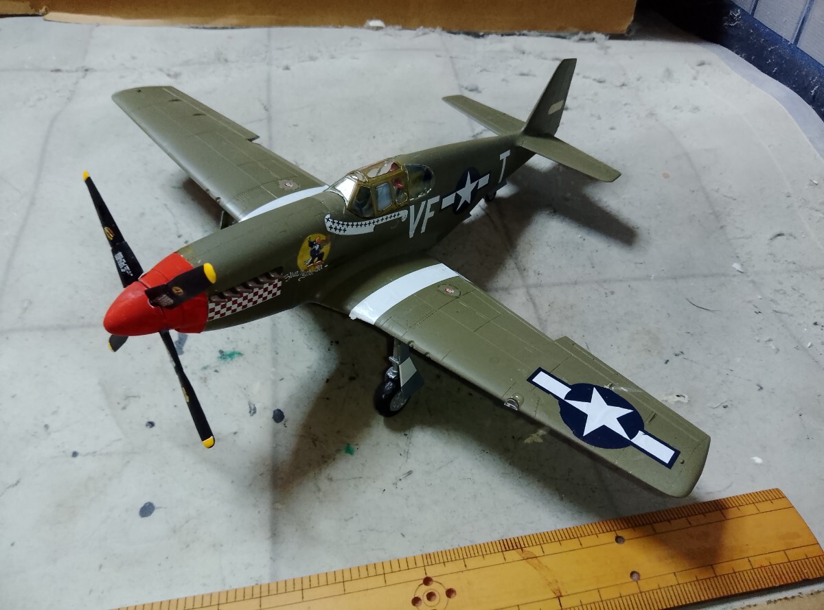 Yahoo!オークション - 1/48 アメリカ陸軍 P51完成品