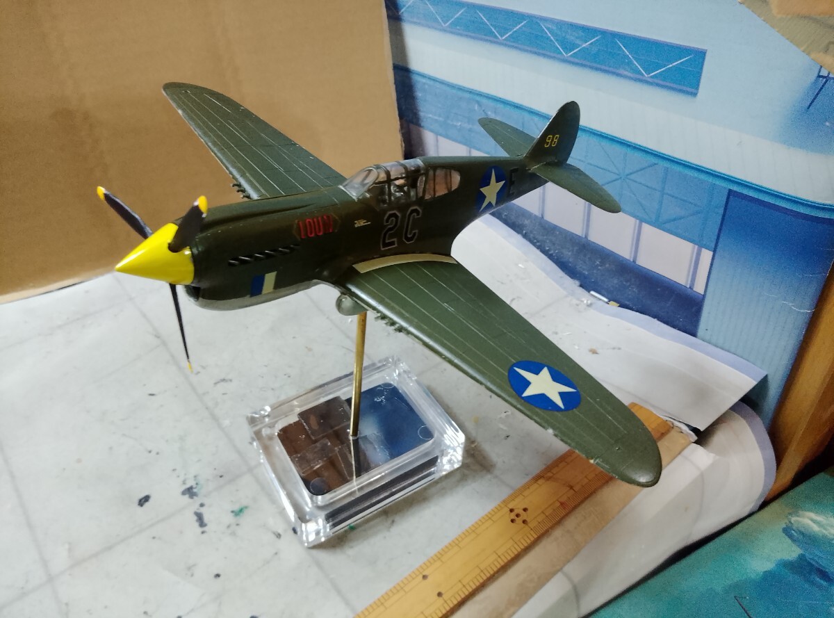 Yahoo!オークション - 1/48 アメリカ陸軍 P40完成品