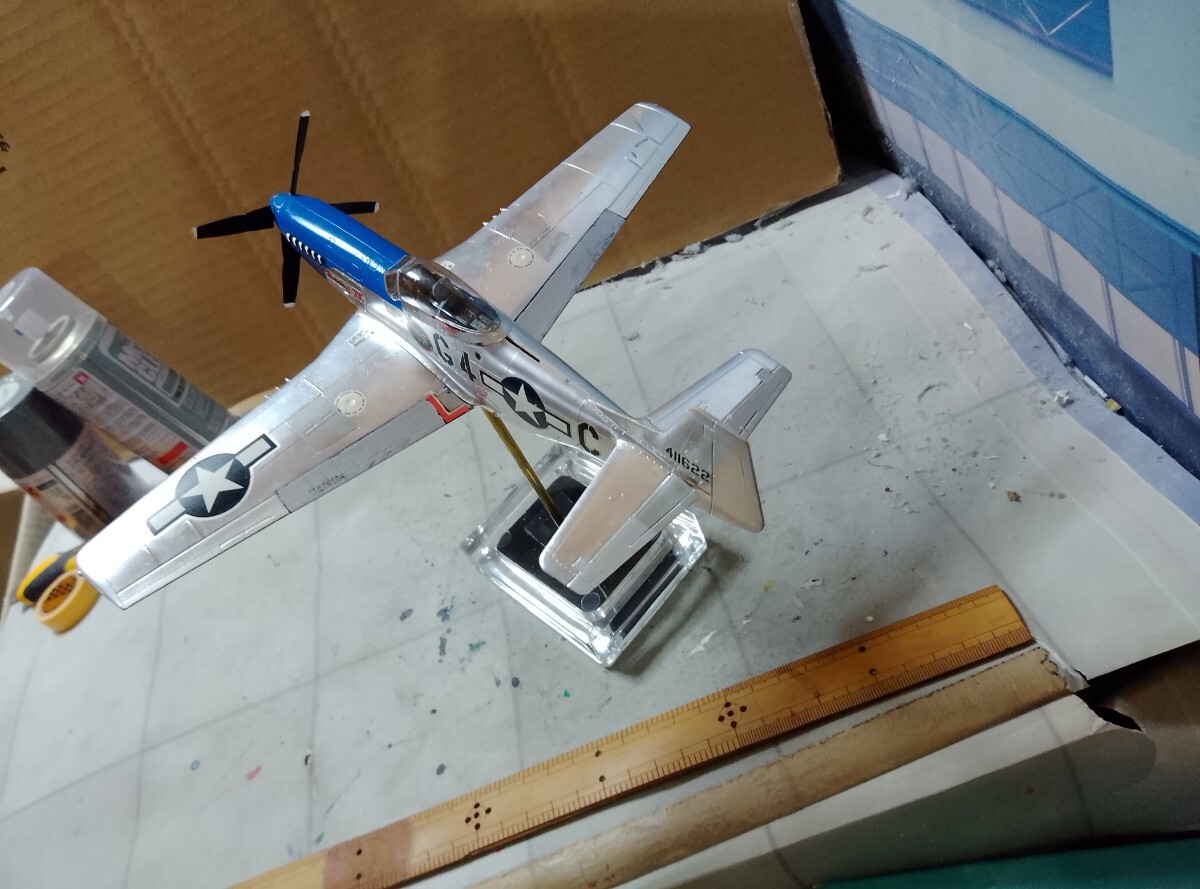 Yahoo!オークション - 1/48 アメリカ陸軍 P51D完成品