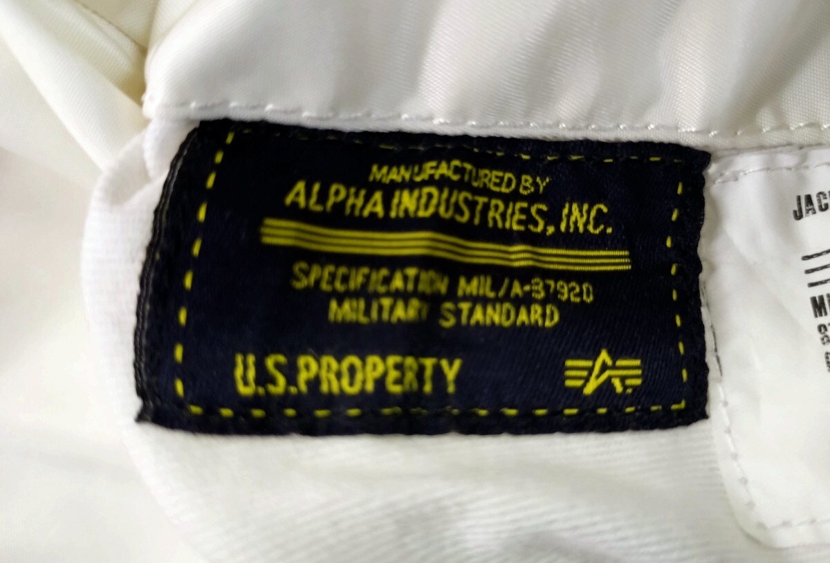 Yahoo!オークション - 美品 さわやか白色 MA1 Sサイズ 36インチ相当 ア...