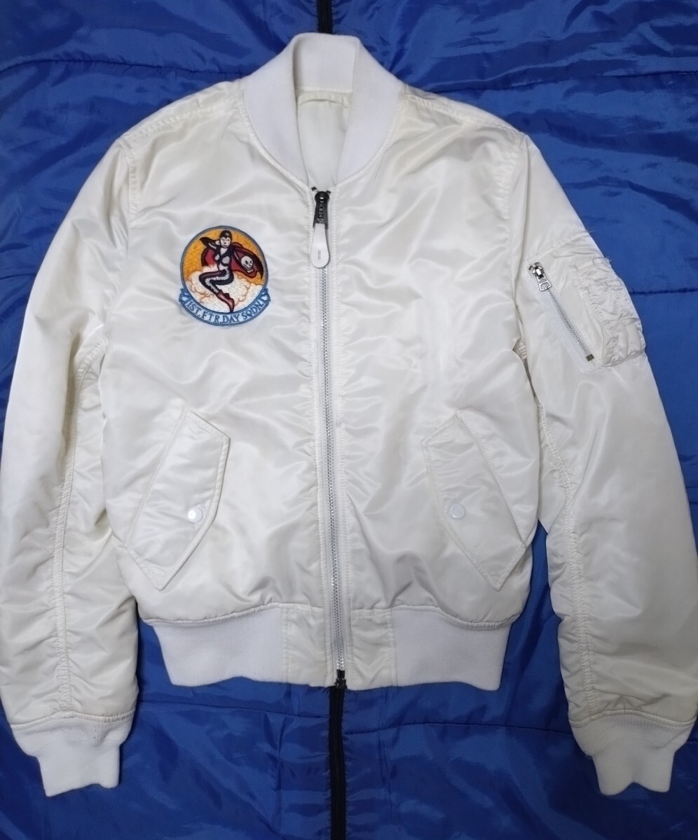 Yahoo!オークション - 美品 さわやか白色 MA1 Sサイズ 36インチ相当 ア...