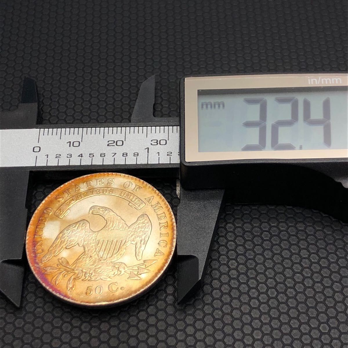 Yahoo!オークション - 1213)アメリカ古銭 銀貨 1821年 50C 自由の女神 ...