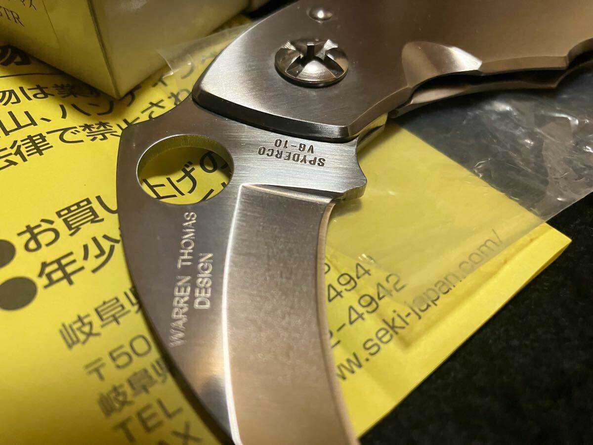 Yahoo!オークション - スパイダルコ C84 Warren Thomas Karambit 廃番...