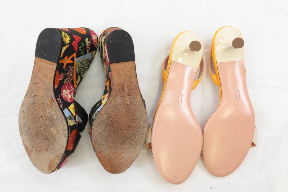 Yahoo!オークション - 【10点】Salvatore Ferragamo フェラガモ サンダ...