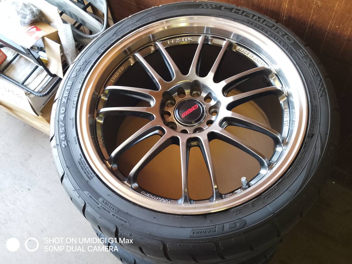 Yahoo!オークション - RAYS VOLKRACING RE30 18×9J 50 245/40 ZR...