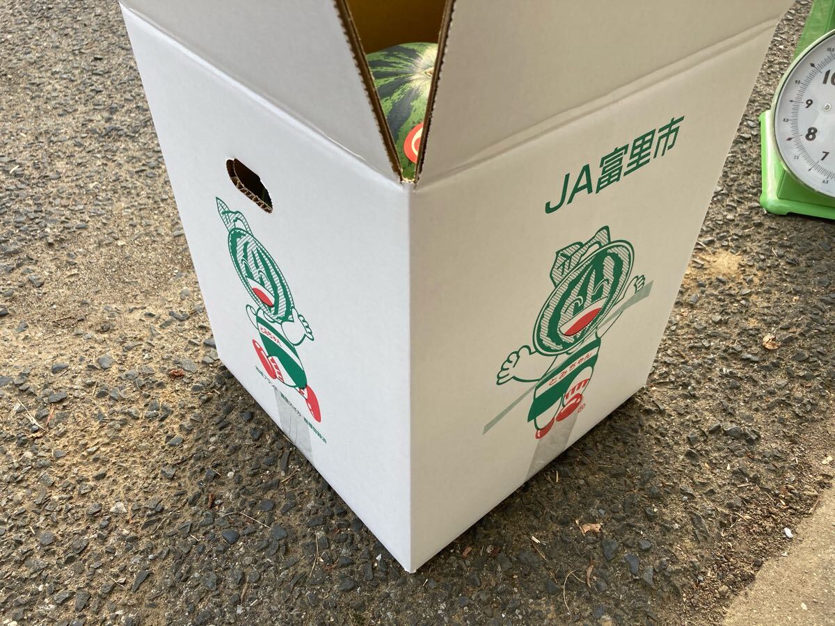 Yahoo!オークション - 送料込み 富里産 超特大スイカ 3Lサイズ 8-9kg 1...