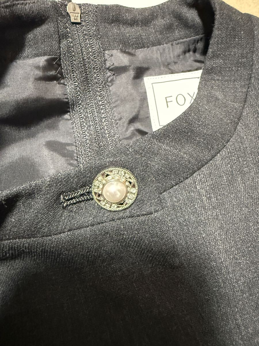 Yahoo!オークション - 01 FOXEY フォクシー ワンピース 38 可愛いボタ...