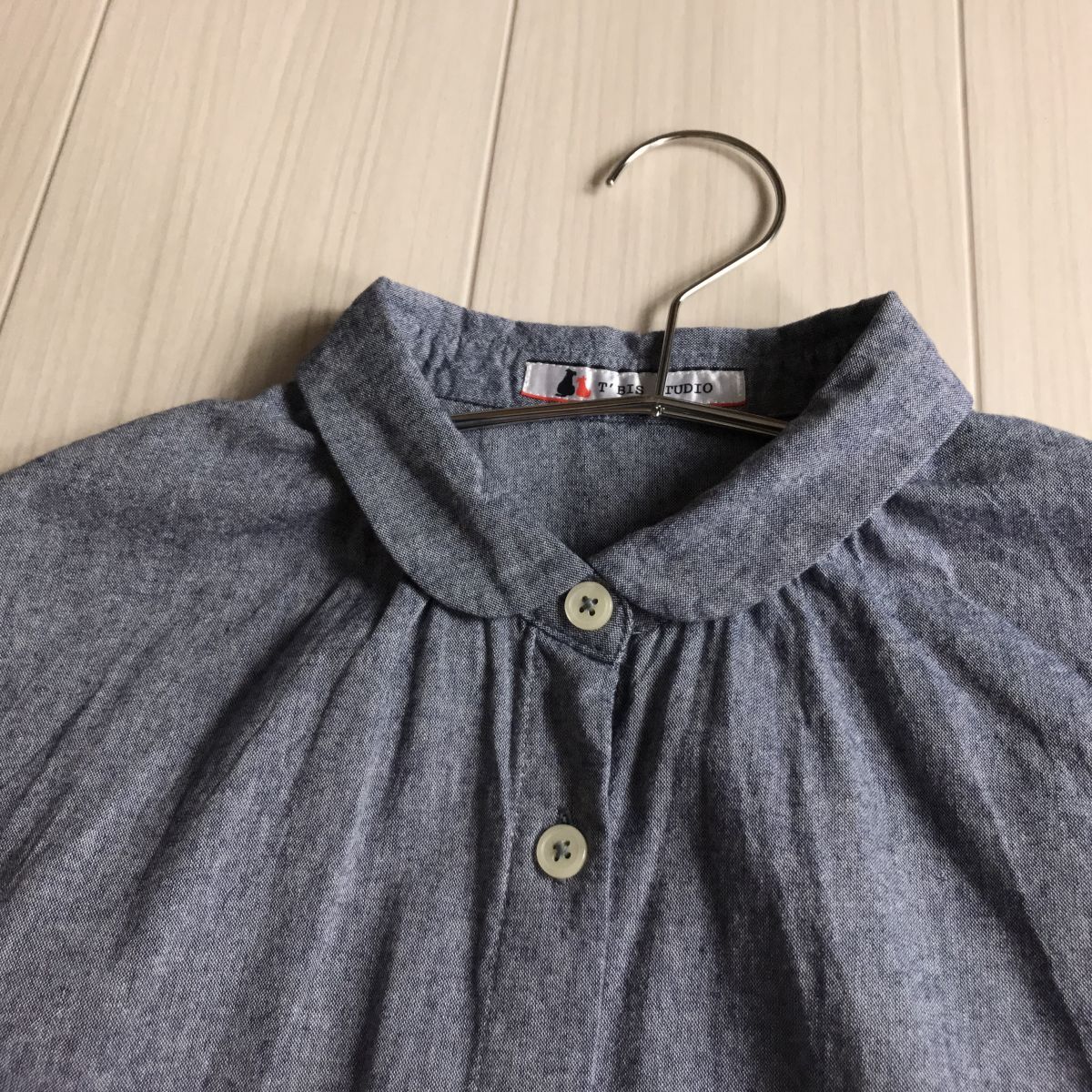 Yahoo!オークション - T'Bis studio 丸襟 ギャザー ワンピース