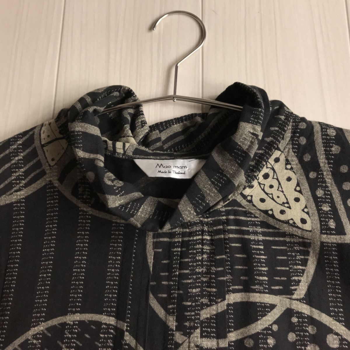 Yahoo!オークション - Mao mam 和柄デザイン チュニック 横幅ゆったり...