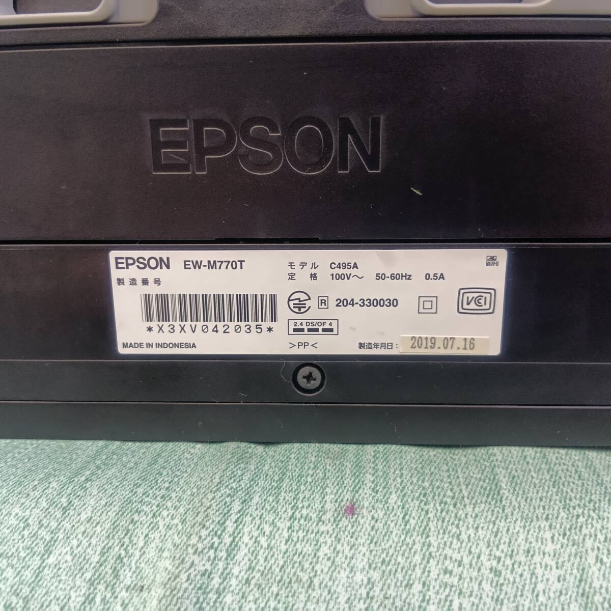 Yahoo!オークション - 【4778】 中古品 2019年製 エプソン EW-M770T イ...