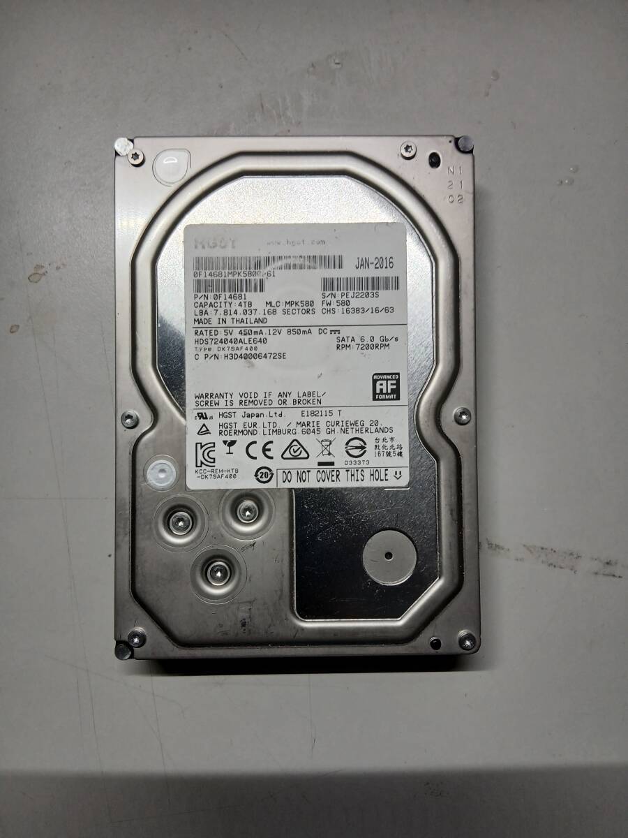 Yahoo!オークション - HGST製HDD 4TB SATA600 7200 中古