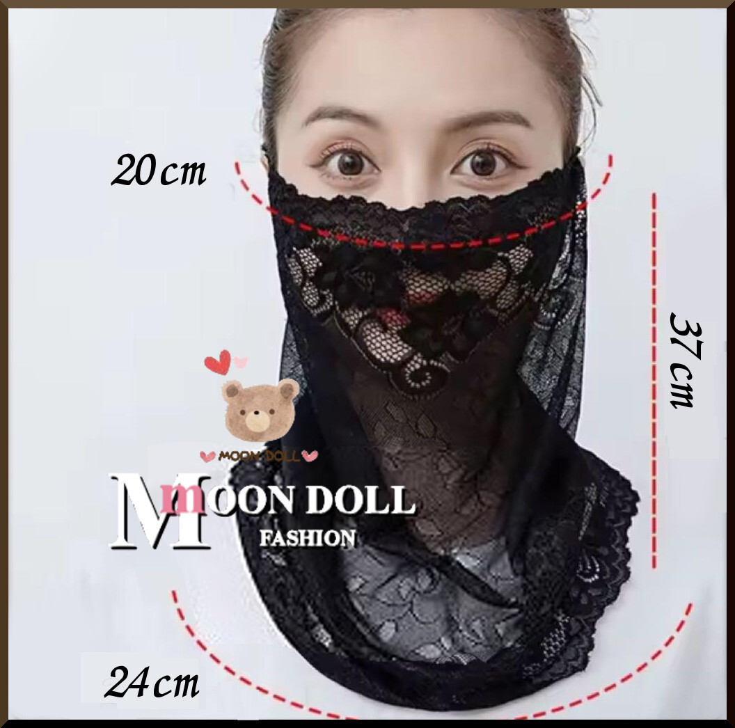 Yahoo!オークション - 【3WAY】UVカット＆通気性 フェミニンレースフ...