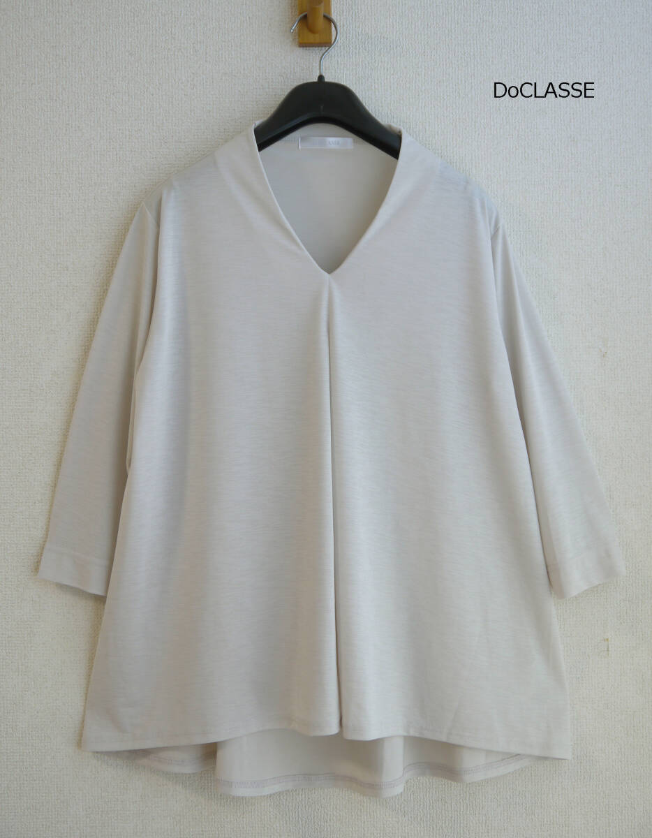 Yahoo!オークション - ドゥクラッセ DoCLASSE UVスラブ Vネック7分袖...