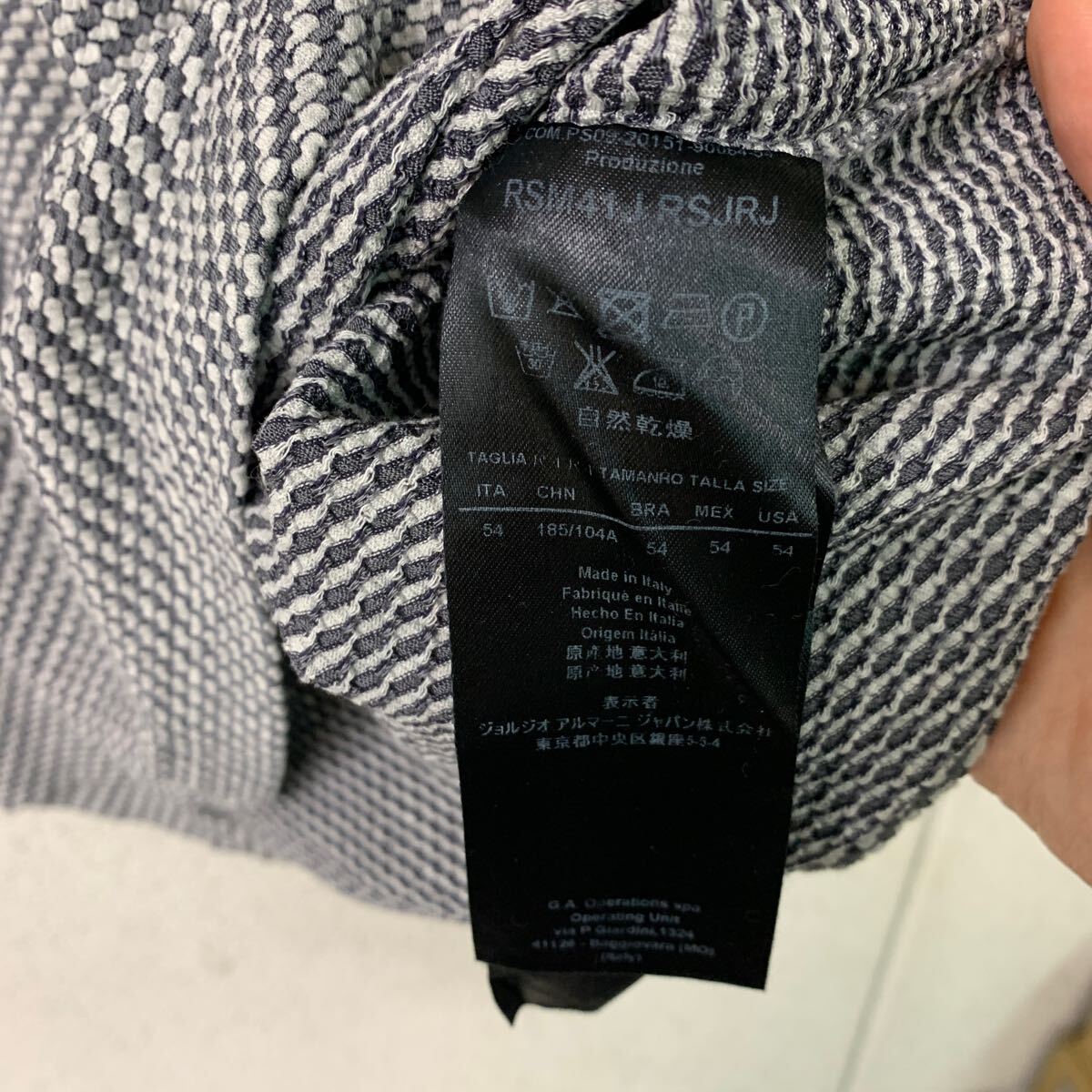 Yahoo!オークション - K515 MS-250710-117 Giorgio Armani ジョルジオ...