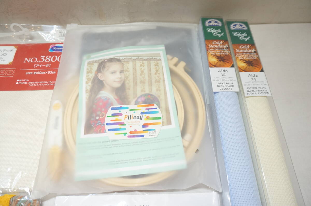 Yahoo!オークション - 【L10A】大量 刺しゅう布 刺しゅう枠 刺し子 こ...