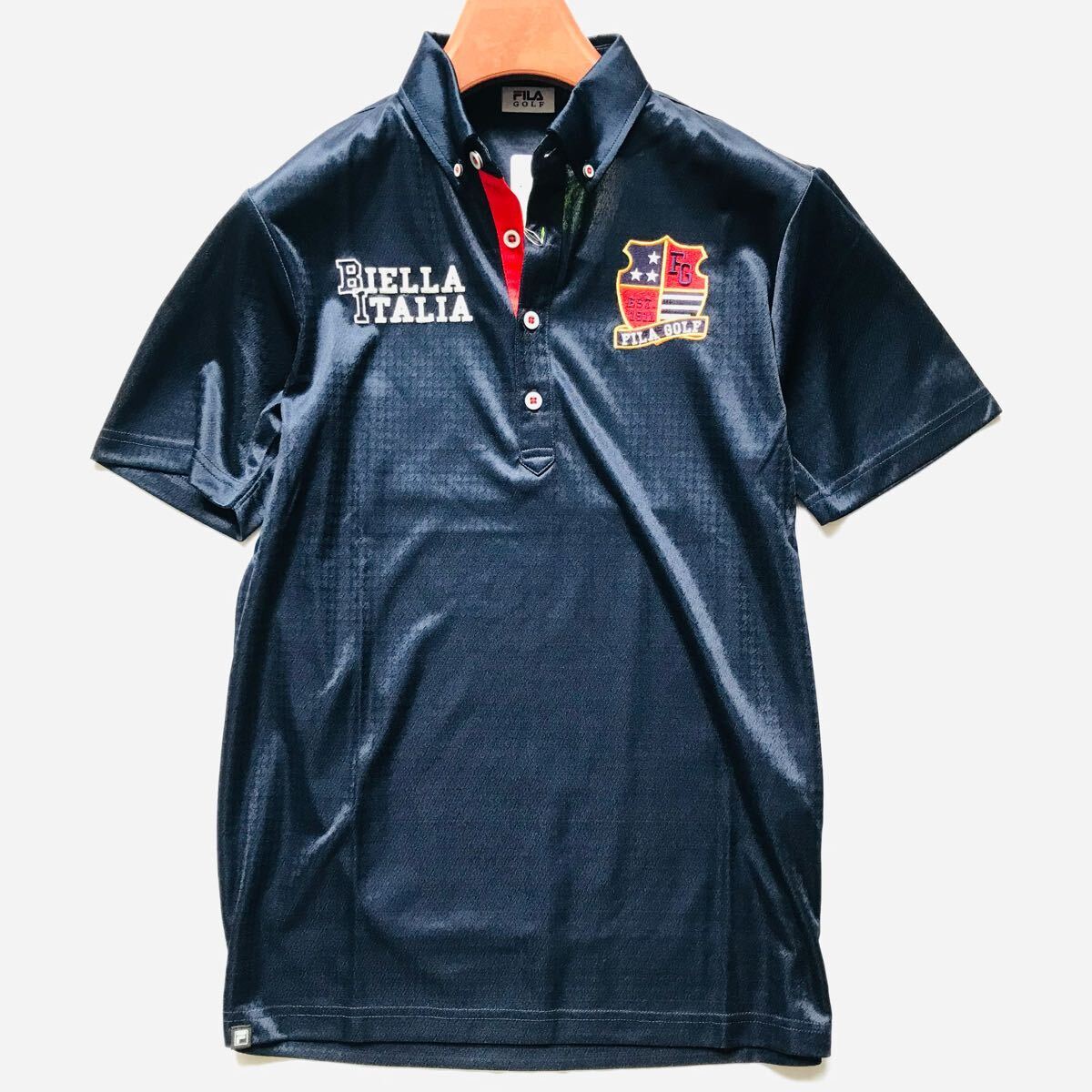 Yahoo!オークション - J215新品【メンズL】春夏 ネイビー ジャガード ...