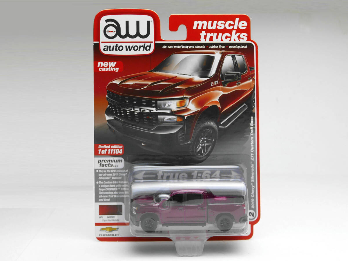 Yahoo!オークション - 1/64 autoworld シボレー シルバラードZ71 カス...