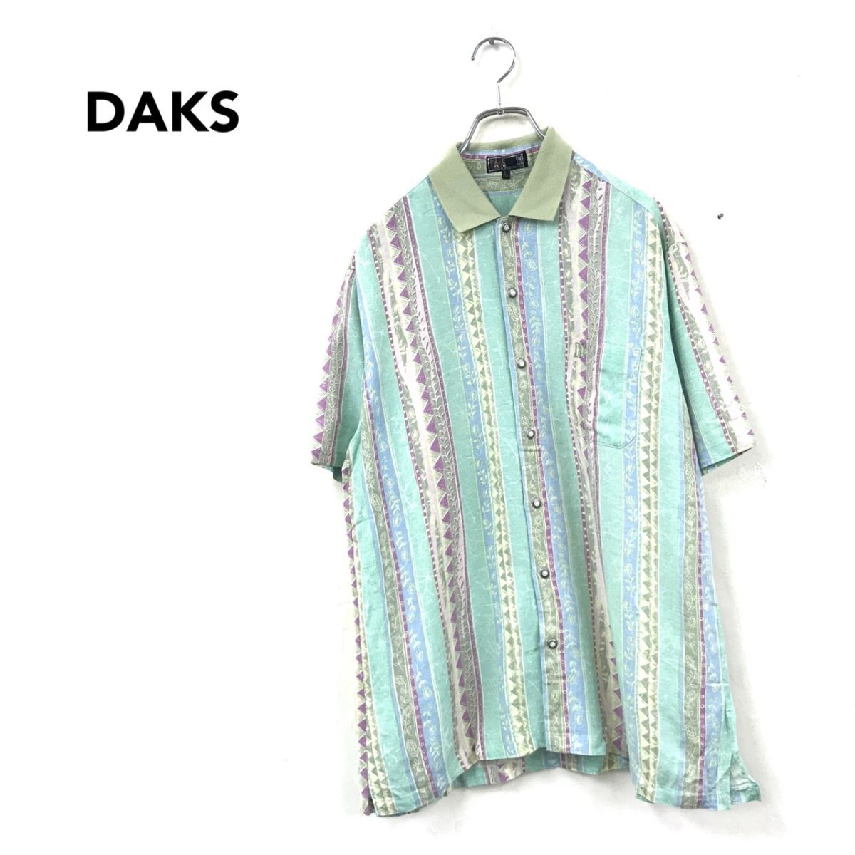 Yahoo!オークション - 2S1809-N old DAKS ダックス 半袖リネンブレンド...