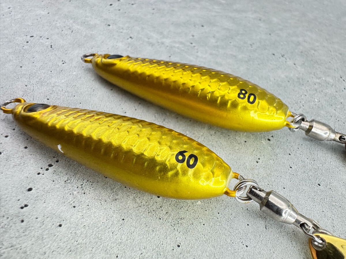 Yahoo!オークション - 2本セット マグバイト イワシジグこつぶ 80g/60g...