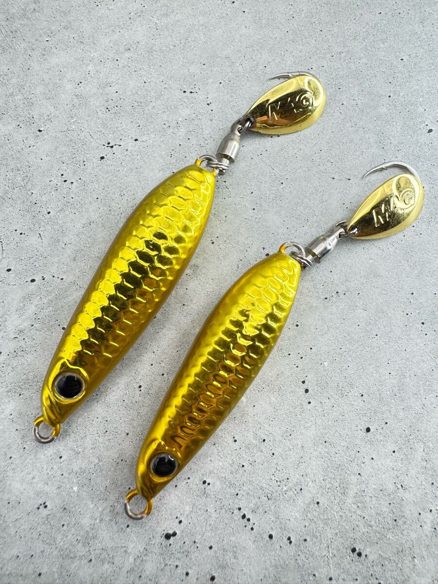 Yahoo!オークション - 2本セット マグバイト イワシジグこつぶ 80g/60g...