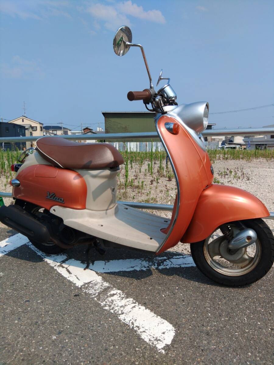 Yahoo!オークション - ヤマハ VINO ビーノ 2サイクル 橙色 SA10J 現車...