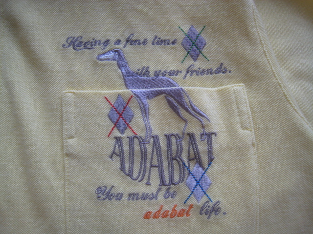 Yahoo!オークション - 極上 アダバット adabat イヌ・ロゴ刺繍 胸ポケ...