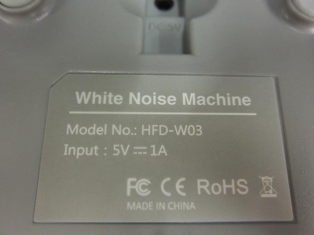 Yahoo!オークション - ホワイトノイズマシン Skatolly充電式 HFD-W03 ...