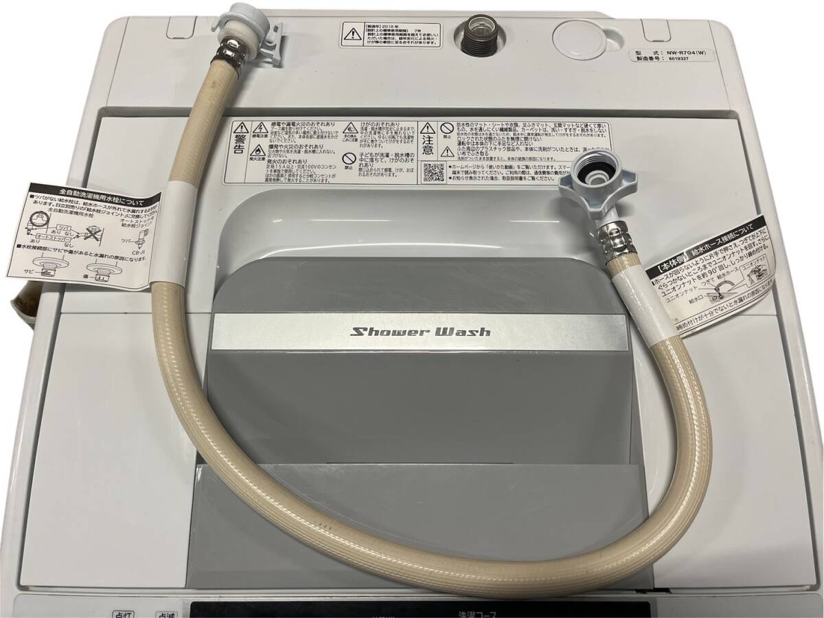 Yahoo!オークション - 3 動作品 HITACHI NW-R704 全自動洗濯機 7kg 201...