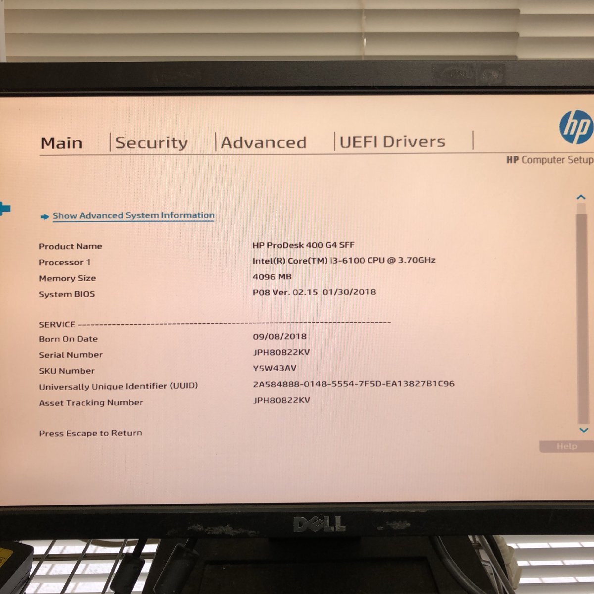 Yahoo!オークション - 【ジャンク】HP ProDesk 400 G4 TPC-P064-SF Cor...