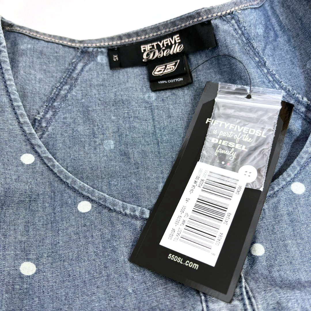 Yahoo!オークション - 1円/春夏/DIESEL 55DSL/XSサイズ/訳 ノースリー...