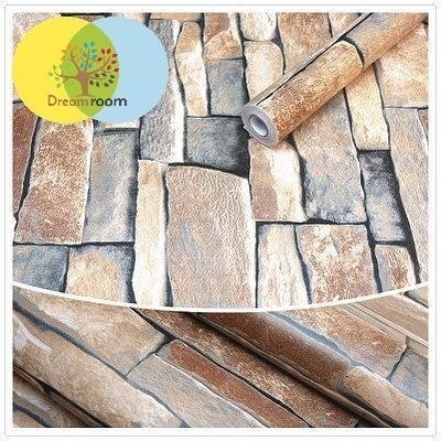 Yahoo!オークション - 送料込 3Dブリック調 レンガ B136 シックブラウ...