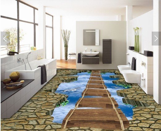 Yahoo!オークション - C661 巨大 3D フロアマット 1.3m 2.2m 危険 落と...