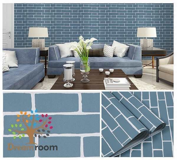 Yahoo!オークション - 【 20m 】 3D レンガ ウォール ペーパー ビンテ...