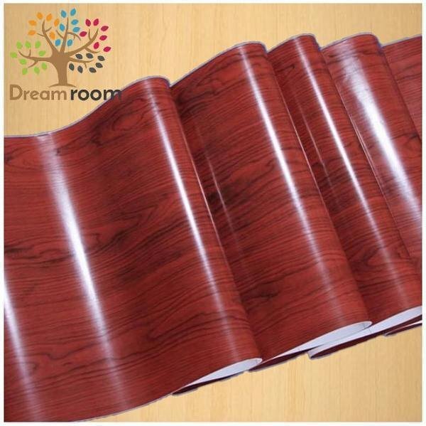 Yahoo!オークション - 【 30m 】 3D 壁紙 45cm幅 木目 チョコブラウン ...