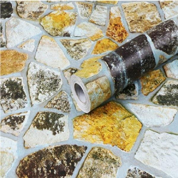 Yahoo!オークション - 送料込 3Dブリック調 レンガ B126 石垣 MIX 10m ...