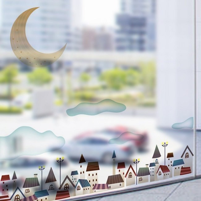 Yahoo!オークション - デザインガラスフィルム【半透明タイプG133】目...