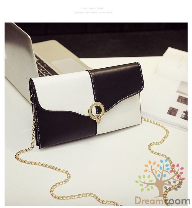 Yahoo!オークション - コントラスト ワンショルダー クラッチBAG 【ブ...