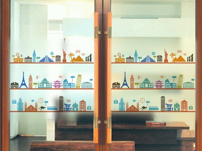 Yahoo!オークション - デザインガラスフィルム【半透明タイプG159】目...